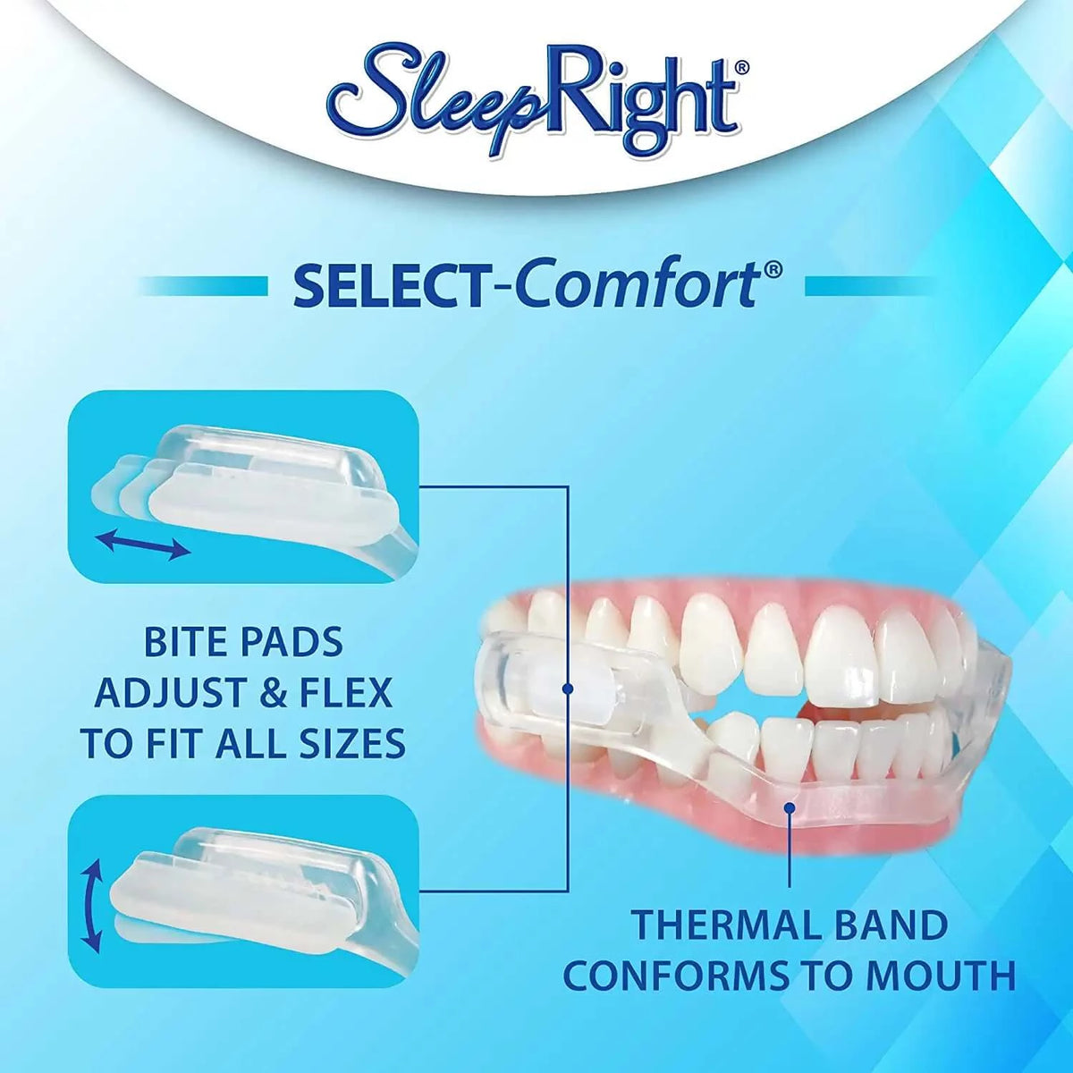 SleepRight® Select No-Boil Dental Guard – Sleeping Teeth Guard – Mouth